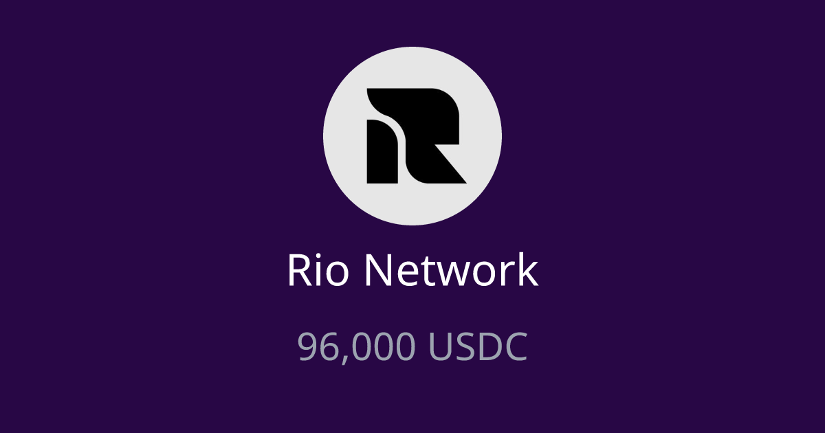 Rio Network Contest - 96,000 USDC